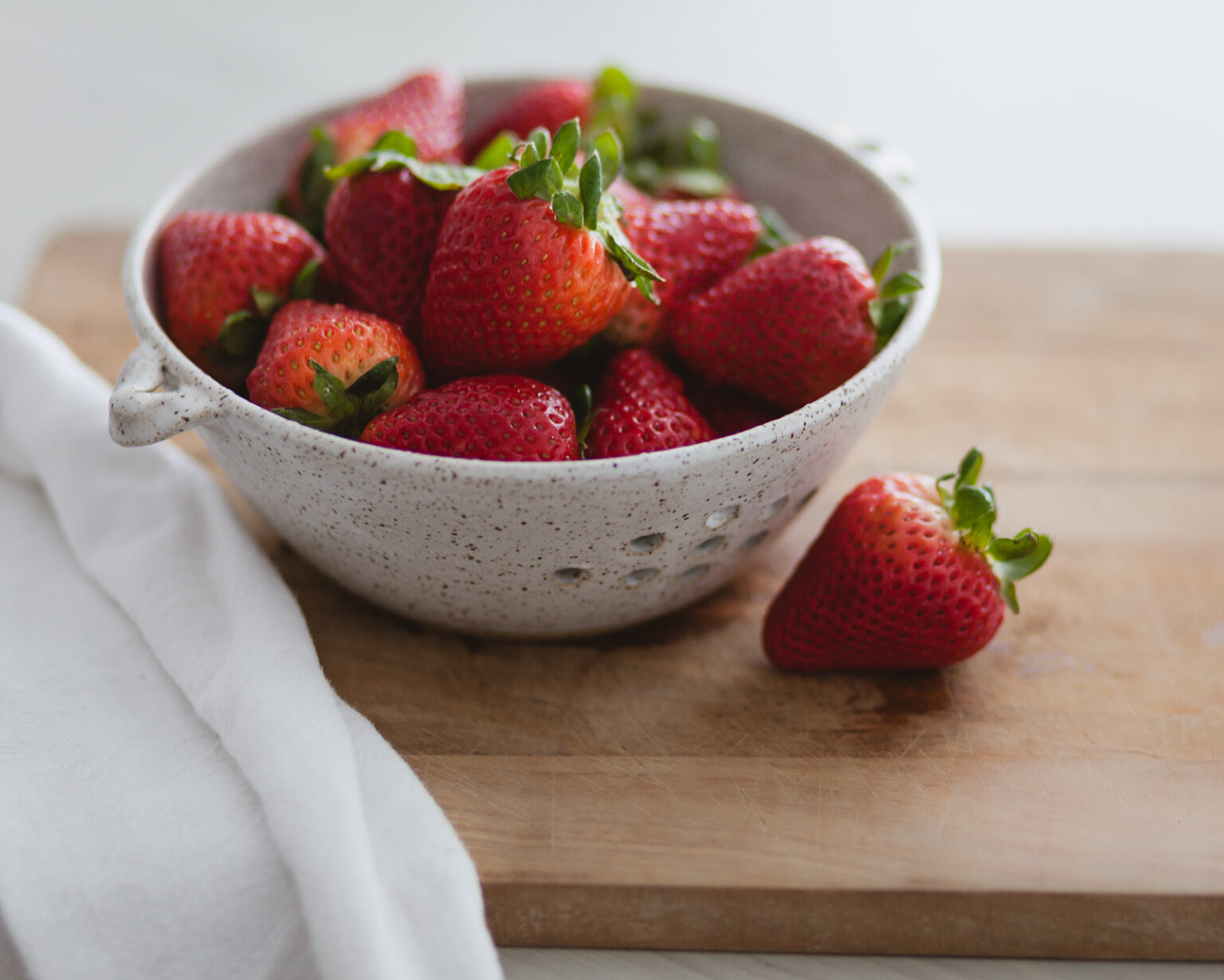 Handmade Ceramic Berry Bowl Colander - White or Black - Kayla LeBaron ...